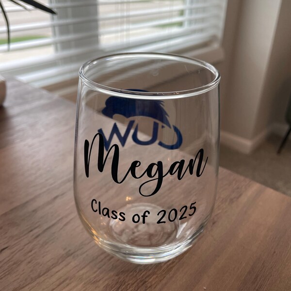 Because I Graduated, Graduation Glass, Wine Glass, Beer Glass ...
