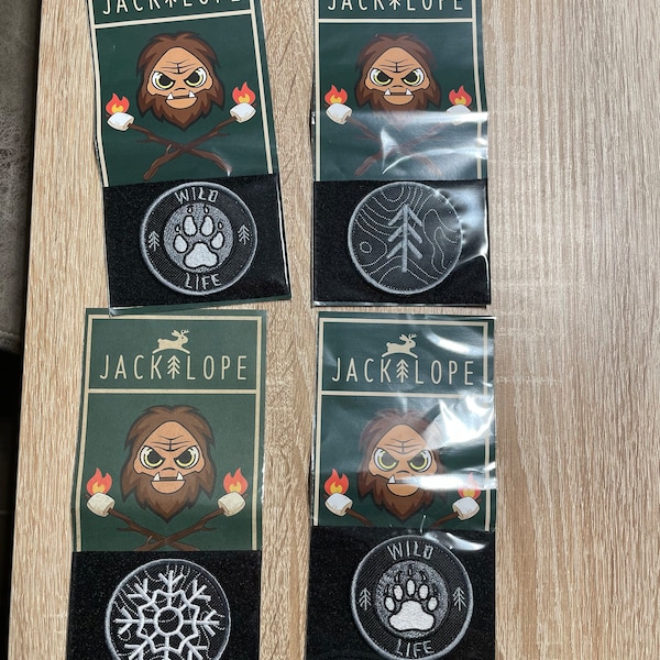 Topo Skull Patch - Morale Patch, Velcro Patch, Jackalope Forest, Scout ...