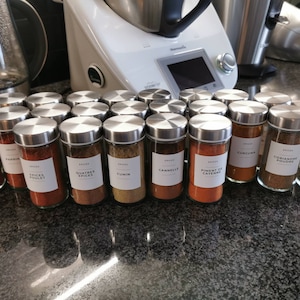 Spice Labels Custom Spice Labels Personalized Modern Pantry | Etsy