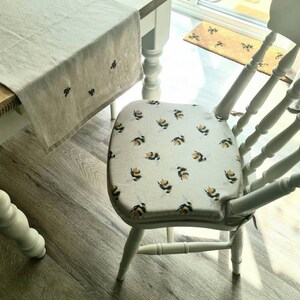 Light Grey Elise Smoke Tapered Square Shaped Chair Seat | Etsy