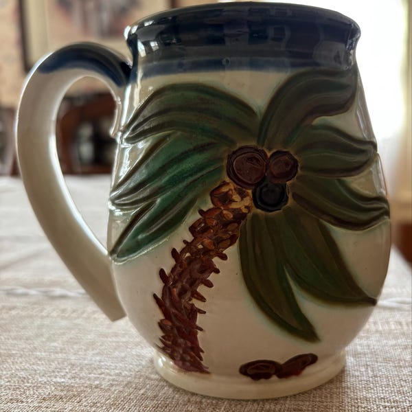 Wave Mug | Ceramic Ocean Waves Mug | Beach Mug | Tropical Mug - Etsy