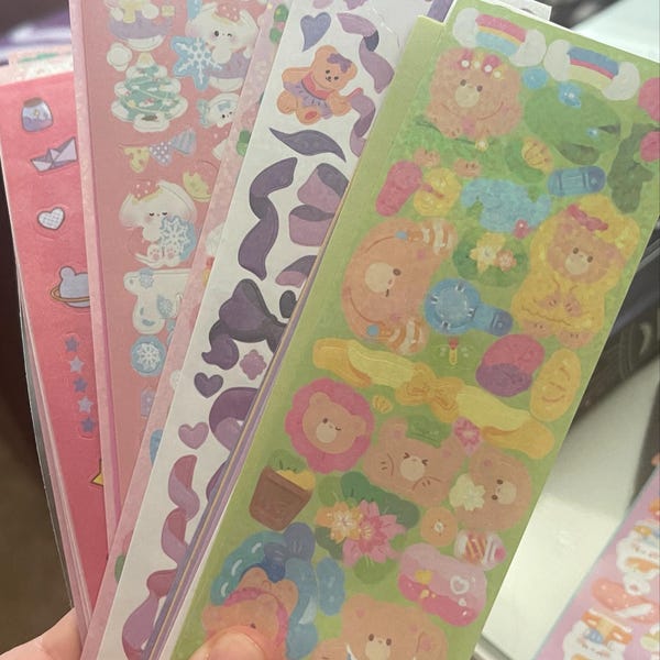 Sticker Sheet Gacha!!!! | Cute Sticker Sheets Bundle | No Repeats ...