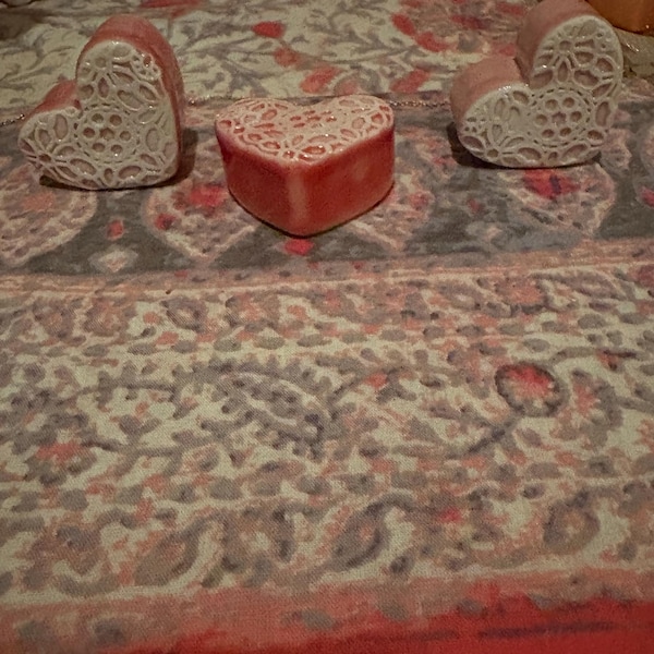 Chunky Hearts, Choose Your Favorite// Porcelain Heart// Colorful Decor ...