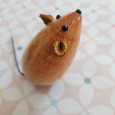 Handmade Wooden Mouse - Etsy UK