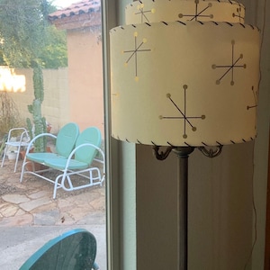 Mid Century Vintage Style 2 Tier Fiberglass Lamp Shade Modern | Etsy