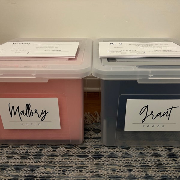 Kids Milestone Tote Kit | DIY Memory Box Kit | School File Box Kit ...