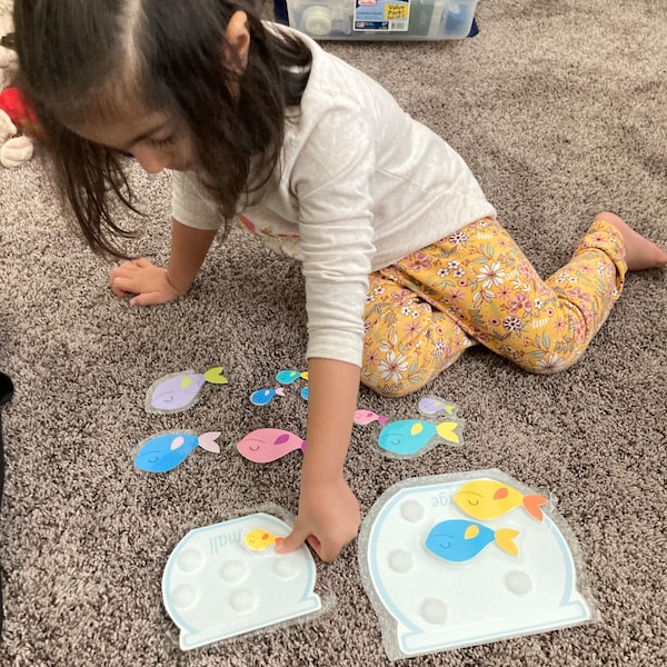 Fish Size Sorting Game, Printable Activity for Toddlers and Preschool ...