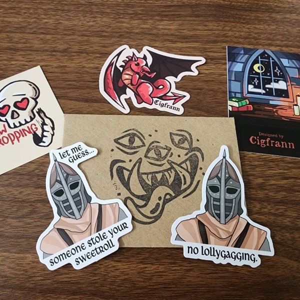 Skyrim Guard Stickers! - Cute, Gaming, Stickers, Gamer, Geeky, Nerdy ...