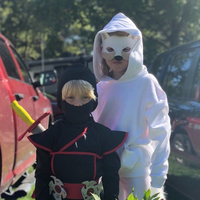 Arctic Fox Mask Fox Mask Arctic Wolf Fox Costume Woodland Animal White ...