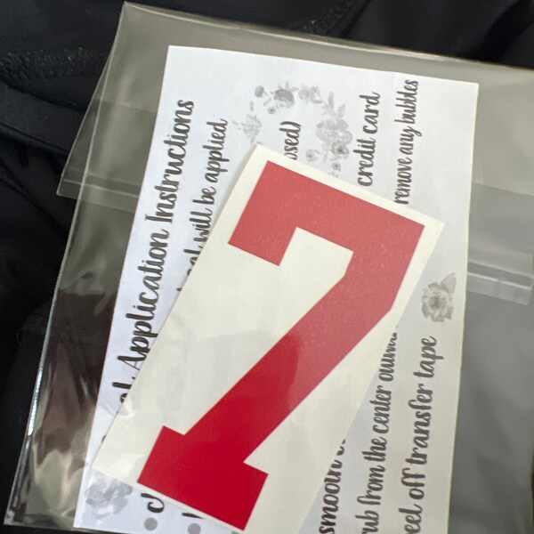 Single Number Decal/number Sticker/vinyl Lettering/monogram Decal/car ...