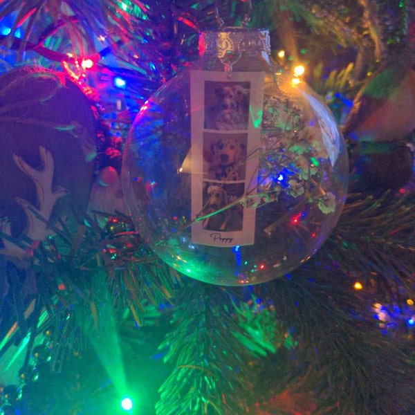 Birthday Gift, Personalised Glass Bauble, Best Friend Photo Gift With ...