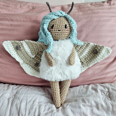 Moth Sprite Critter Stitch Crochet Pattern / Amigurumi Moth Girl - Etsy
