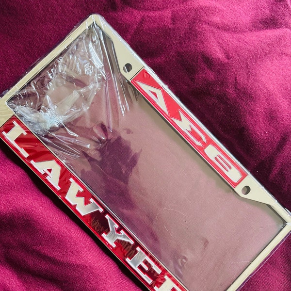 Delta Sigma Theta DST License Plate Red Background Mirror Letters ...