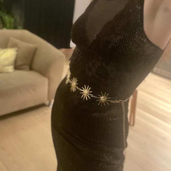 Belt for Women, Gothic Belt, Harajuku Punk Moon Metal Belts Women ...