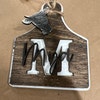 Personalized Cow Tag Ornament, Decorative Board, Cow Decor ...