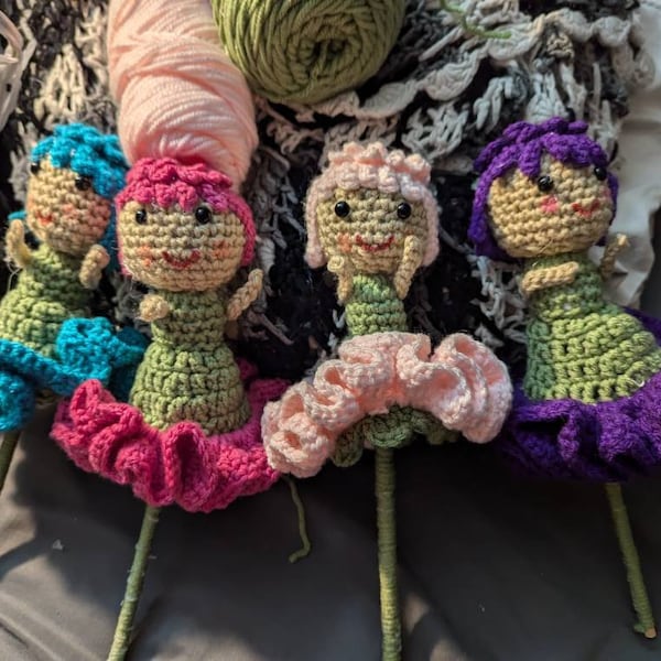 Crochet Carnation Flower Fairy Pattern: Reversible Doll (downloadable ...