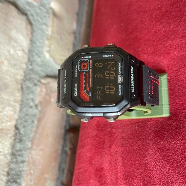 Casio Watch Modified Custom Casio Mod Vintage Casio Liquid Purple ...