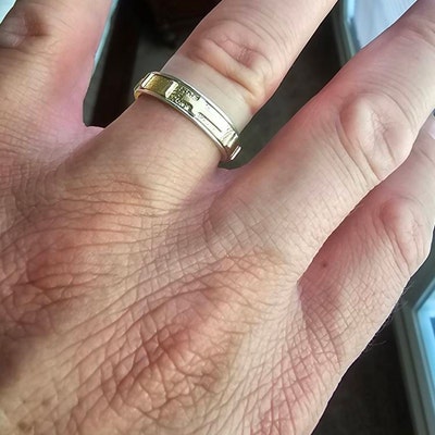 Gold Tone 14 K Electroplated Diamond Imitation Ring ESPO Crystal SZ 6 ...