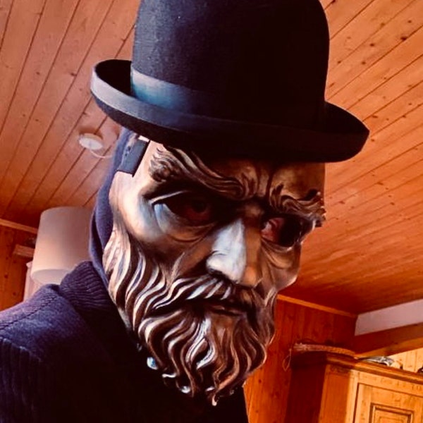 Fantasy Alchemist Mask, Old Man Mask - Etsy