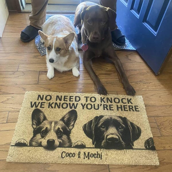 American Bully Door Mat, Funny We Know You ARE Here Door Mats, American ...
