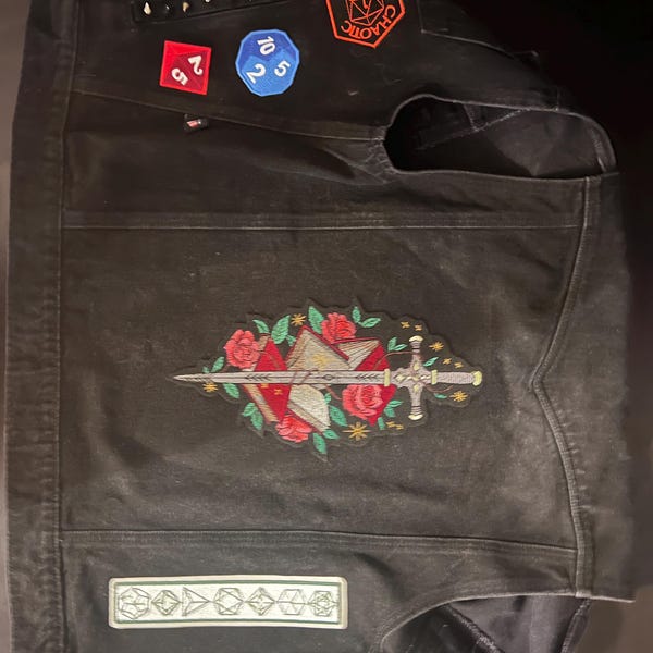 Fairytale Sword and Book Embroidery Patch Reading Adventure Iron on ...