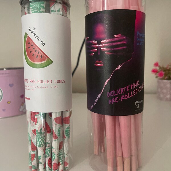 Pink Pre Rolled Cones – 100 Count | Ornate Ocean Unique Design Pink Pre ...