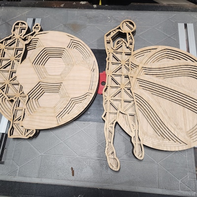 Bundle of Sports, Mandala Laser Cut File Sport Vector Wood Wall Art ...