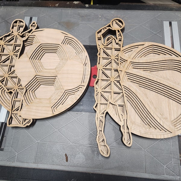 Bundle of Sports, Mandala Laser Cut File Sport Vector Wood Wall Art ...