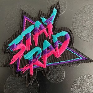 Stay Rad Retro Patch Neon Grand Theft Auto 1980's Retro Iron-on Patch ...