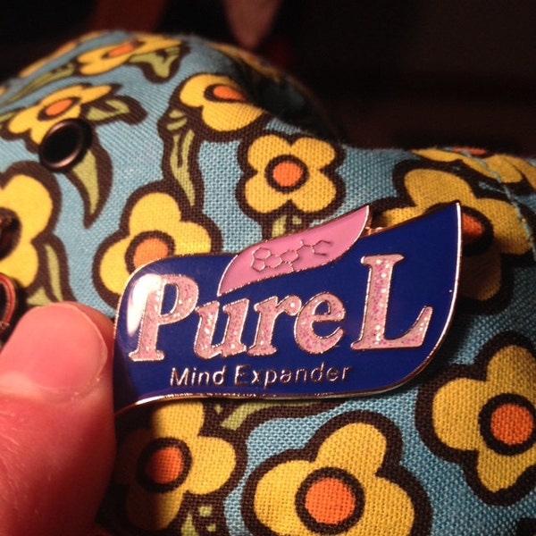 Pure L Mind Expander Hat Pin, LSD Molecule, Hippie, Lapel Pin, Trippy ...