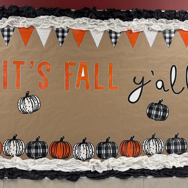 It's Fall Y'all Printable Bulletin Board: Teacher Classroom Decor ...