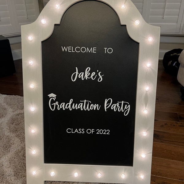 Graduation Party Decal for Mirror or Chalkboard Welcome Graduation ...