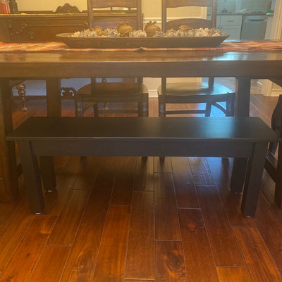 Tavern Farmhouse Bench Rustic Solid Wood Bench / Stained All - Etsy