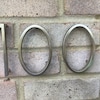 Gold House Numbers Floating House Numbers 10&15cm Metal House Numbers ...