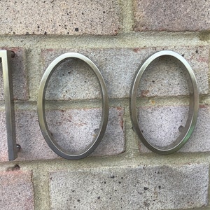 Gold Metal House Numbers/gold Floating House Numbers/ Brass House ...