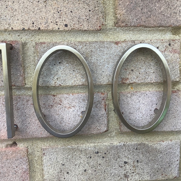 Gold Metal House Numbers/gold Floating House Numbers/ Brass House ...