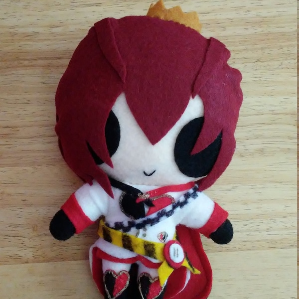 Twisted Wonderland Riddle Roseheart Inspired Plush Chibi Kawaii Cute - Etsy