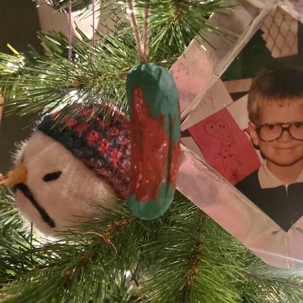 Hand Carved Wood Pickle, Christmas Pickle Ornament, Pickle Ball ...