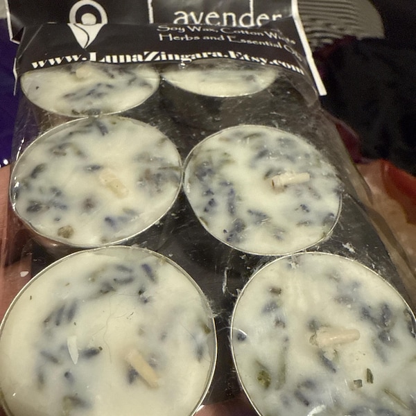 Lavender Tea Lights, Herb Infused Tea Lights, Ritual Tea Lights, Astral ...