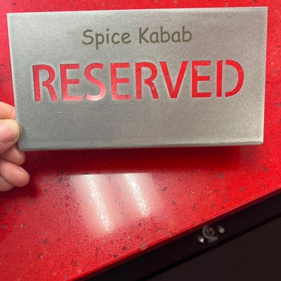 Reserved Stand, Cafe Table Sign, Restaurant Reservation, Silver ...