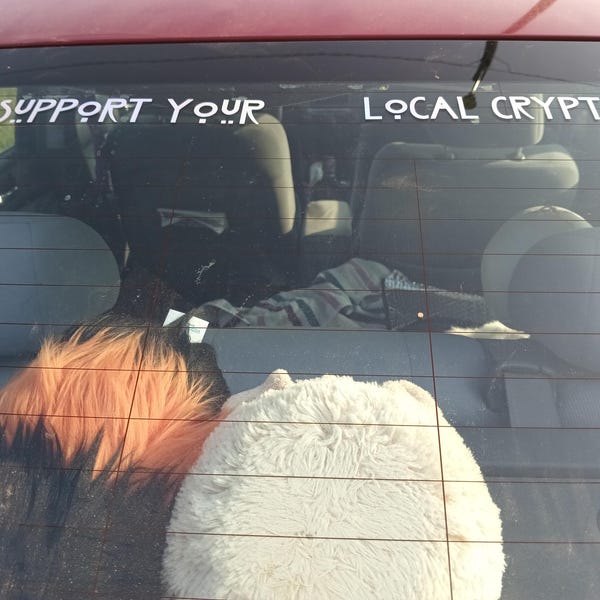 Support Your Local Cryptids Bumper Decal, Spooky Car Accessories ...