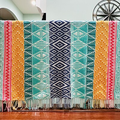 Diamondback Blanket Overlay Mosaic Crochet Pattern - Etsy