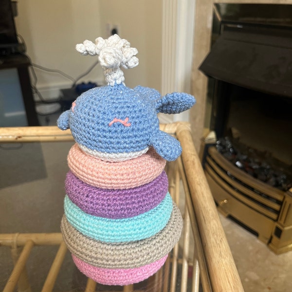 PDF Pattern: Seafoam Sea Turtle Crochet Stacking Ring Toy - Etsy