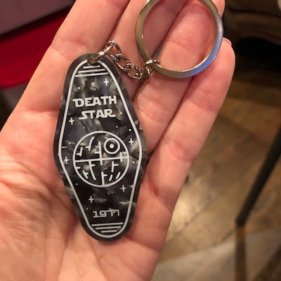 Death Star Acrylic Keychain Star Wars Hotel Motel Skywalker Han Solo ...