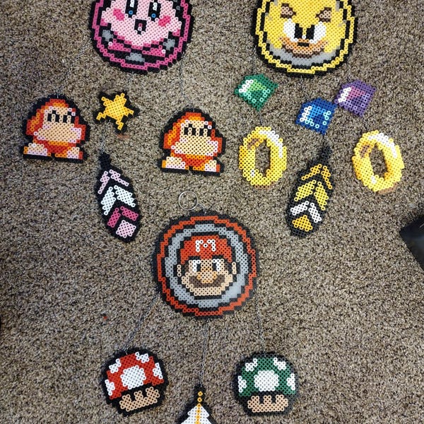 Gumball Machine Perler Bead Keychain - Etsy