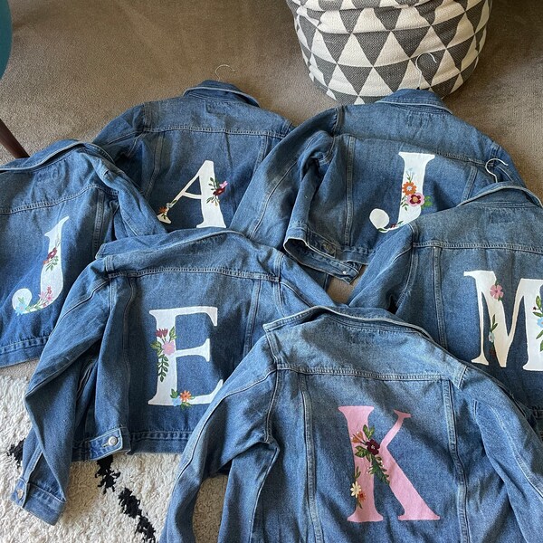 Custom Bridal Leather Jacket DIY Calligraphy Kit, Hand Painted Wedding ...