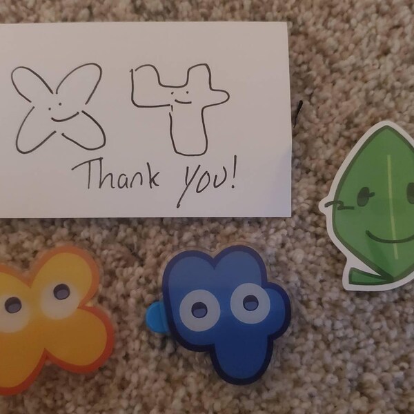 Teardrop BFDI Acrylic Keychain - Etsy