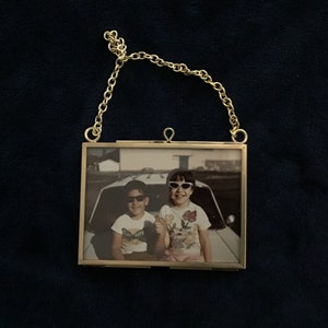 Mini Horizontal Brass Hanging Frame Wallet Photo 2.5x3.5 Ornament - Etsy