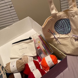 DIY Mini Crochet Kit beginner's Crochet Kit for All Ages Includes Yarn ...