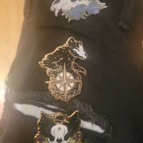 Ram Skull Enamel Pin Imbris Skull Pin, Ram Pin, Ram Enamel Pin, Spooky ...